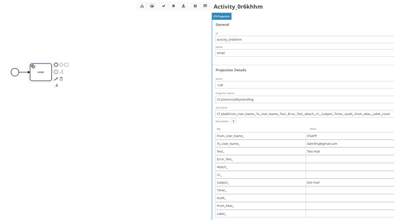 Send an Email using IFS Workflow – DSJ's Blog