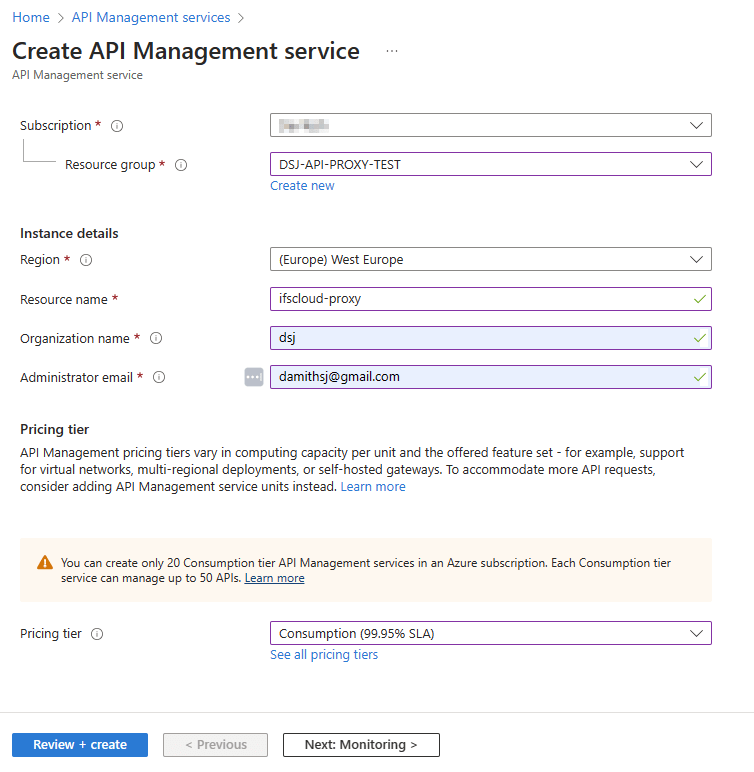 Creating an API Proxy for IFS Cloud using Azure APIM – DSJ's Blog